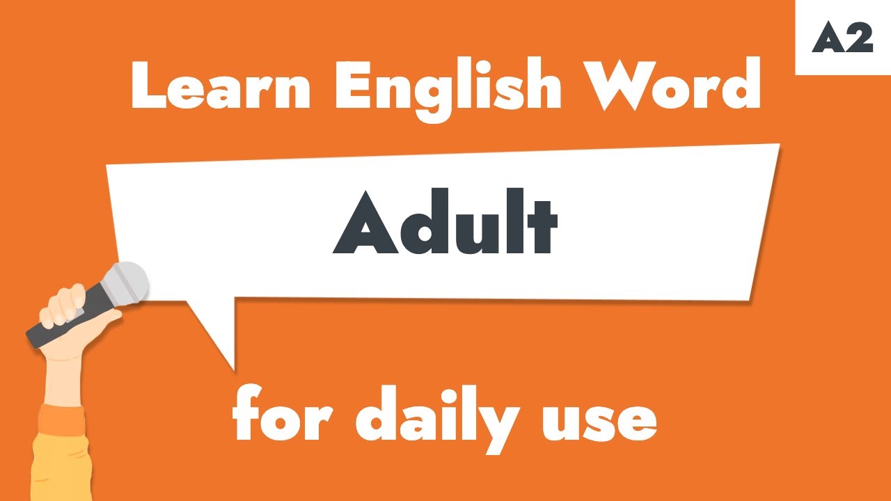Understand the word 'Adult': Practical A2 Adjective for Daily English ...