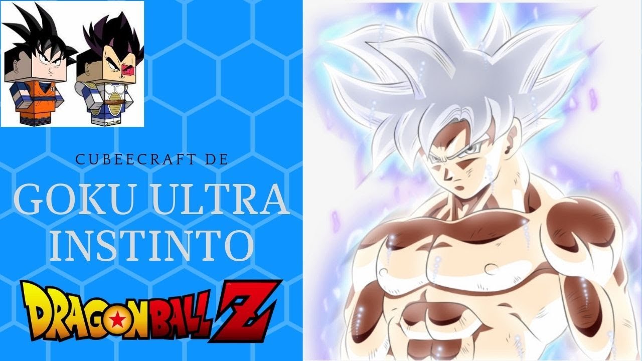 DRAGON BALL (GOKU ULTRA INSTINTO) 🤜 CUBEECRAFT COMO HACERLO [PAPERCRAFT ...
