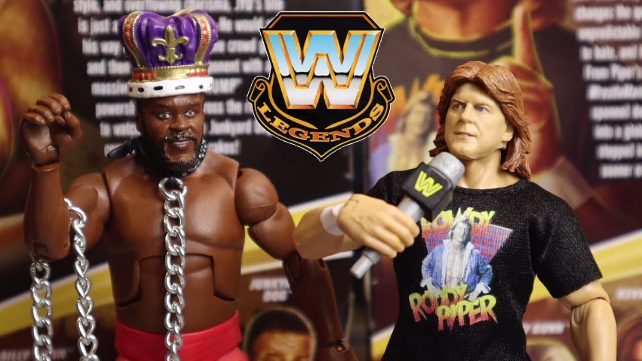 WWE LEGENDS 12 Roddy Piper and The JunkYard DOG Figure Review - YouTube