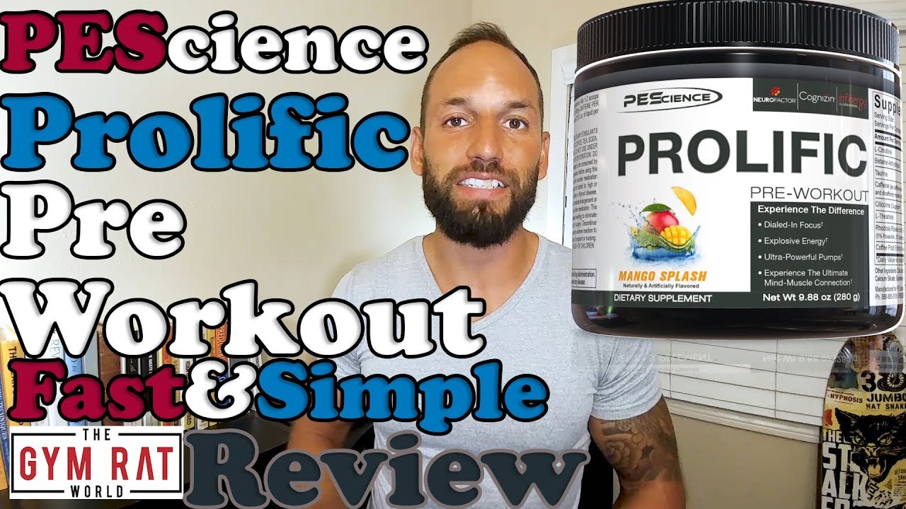 PEScience Prolific Pre-Workout Supplement Review - YouTube
