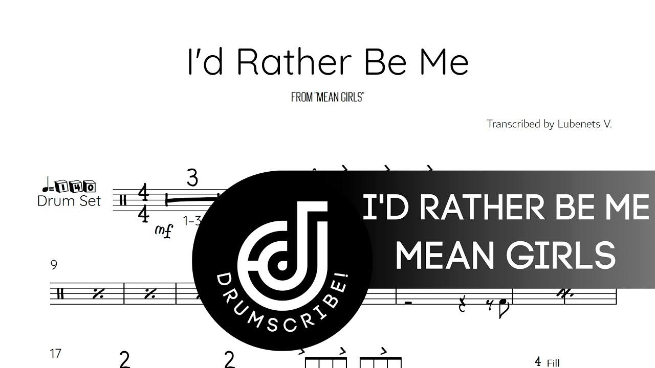 Barrett Wilbert Weed - I'd Rather Be Me / From "Mean Girls" (Drum ...