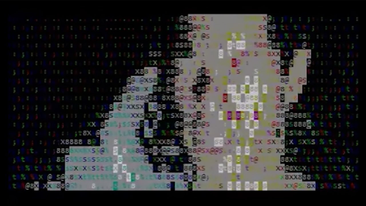 The Matrix but its ASCII art - YouTube