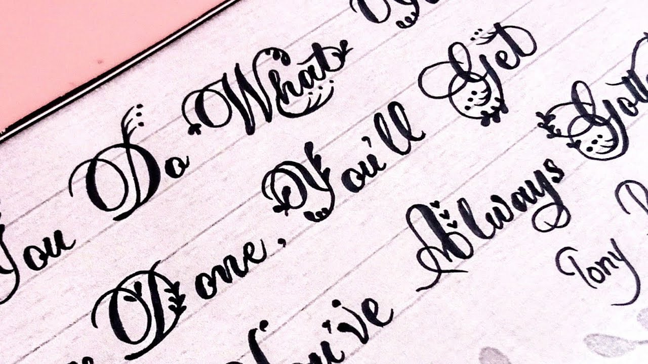 How to write in fancy design handwriting with henna design | Mehndi ...