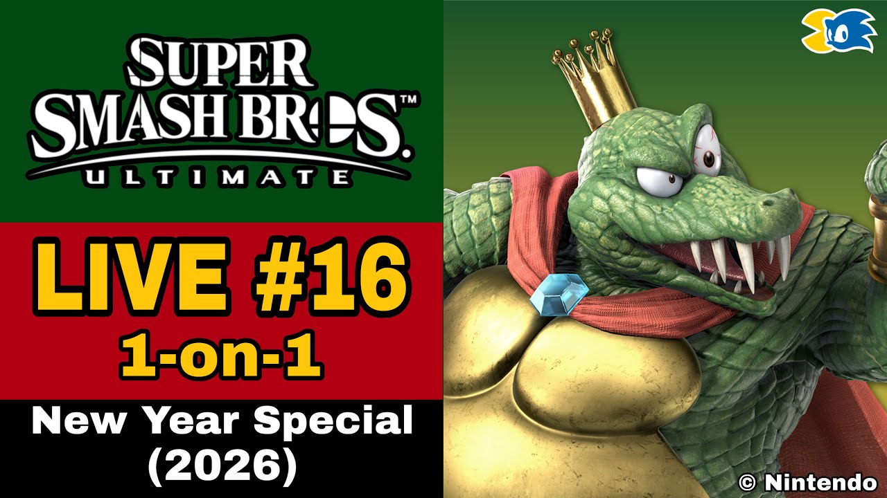 Super Smash Bros. Ultimate [LIVE-STREAM #16: New Year Special 2026 ~ 1 ...