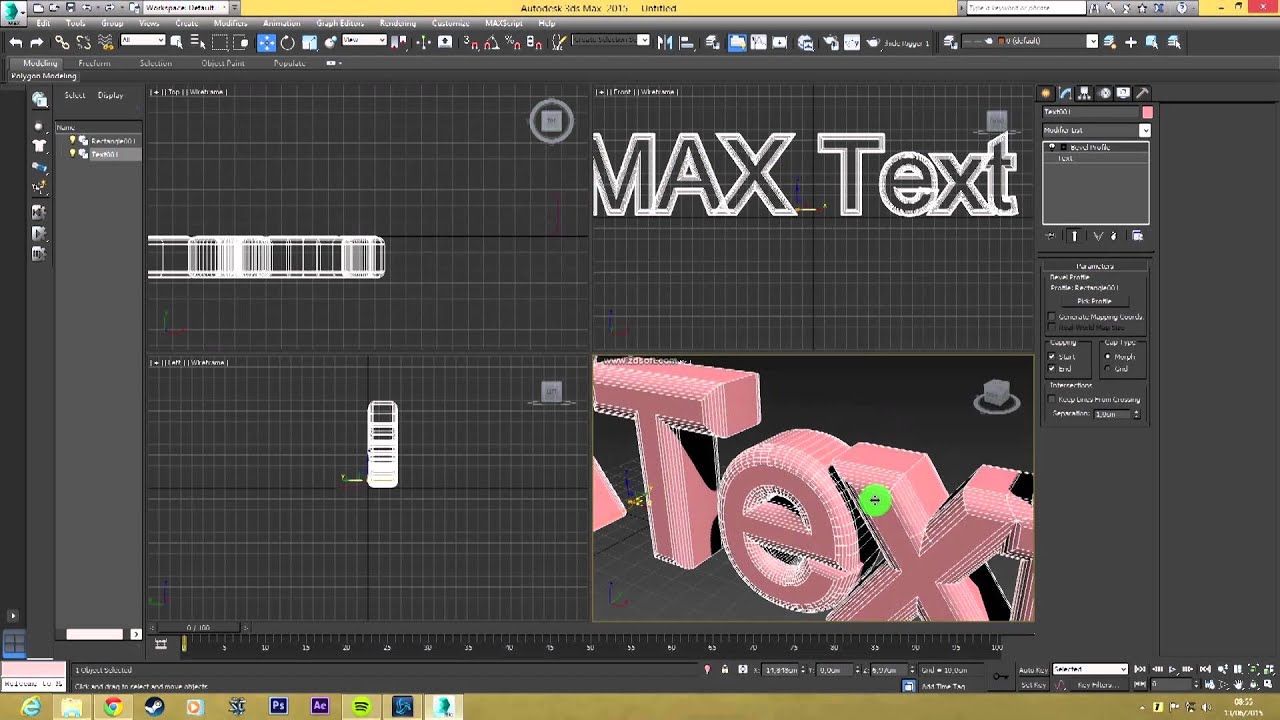 3dsMax - Bevel Profile - YouTube