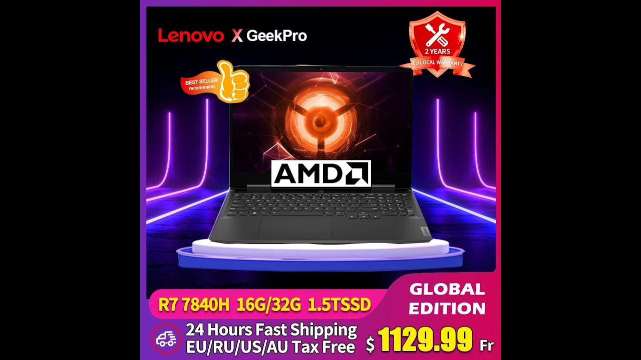 Review Lenovo GeekPro G5000 E-sports Gaming Laptop 2024 - YouTube