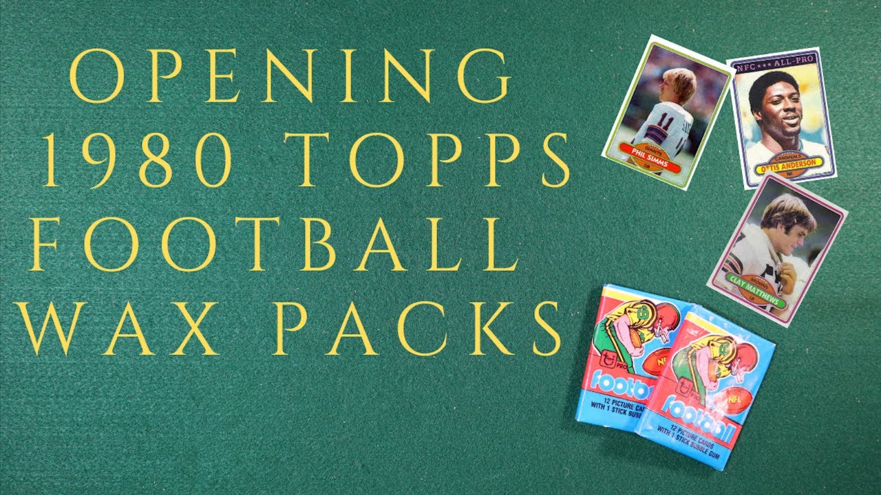 Opening 1980 Topps Football Wax Packs - YouTube