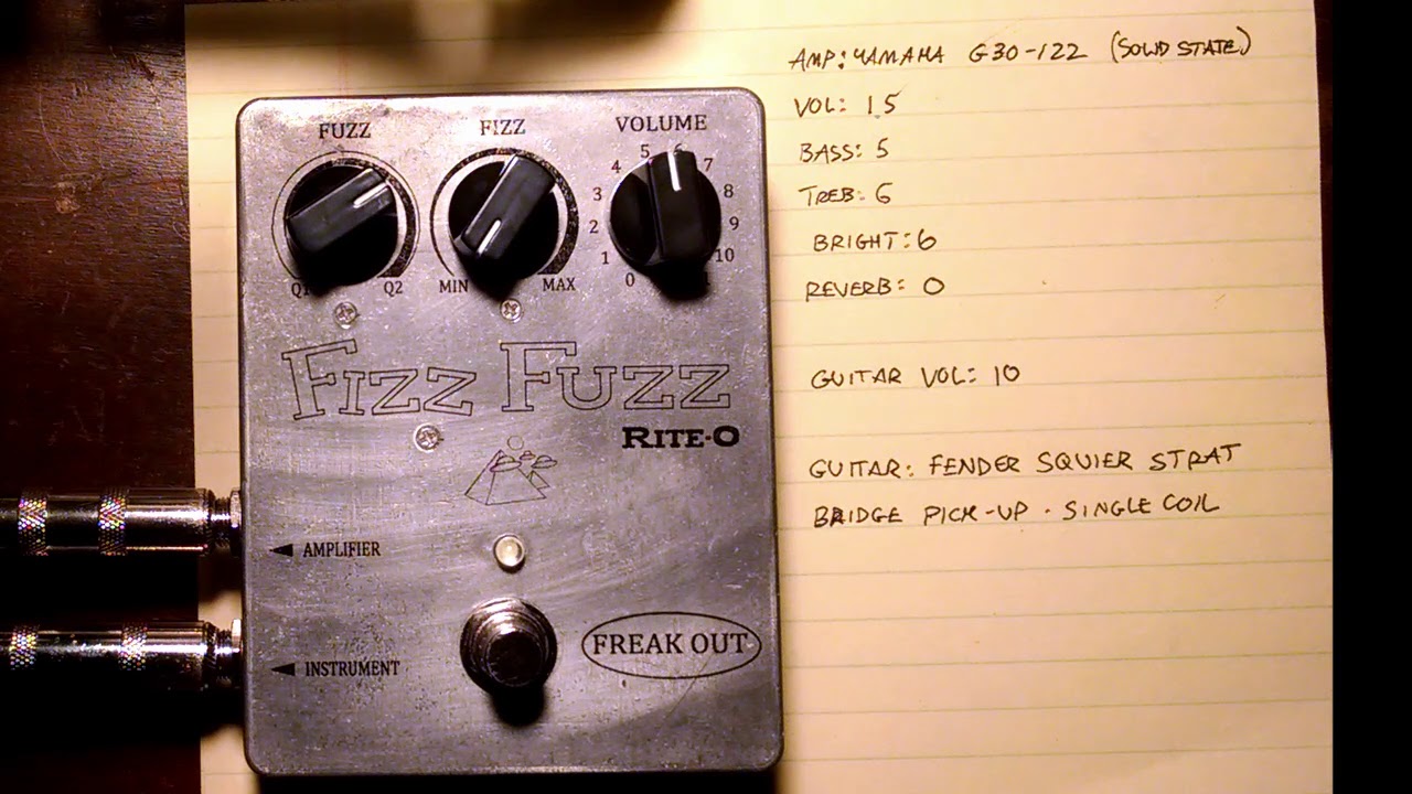 Using a clean amp for fuzzy guitar - Fizz Fuzz Demo featuring the Fizz ...