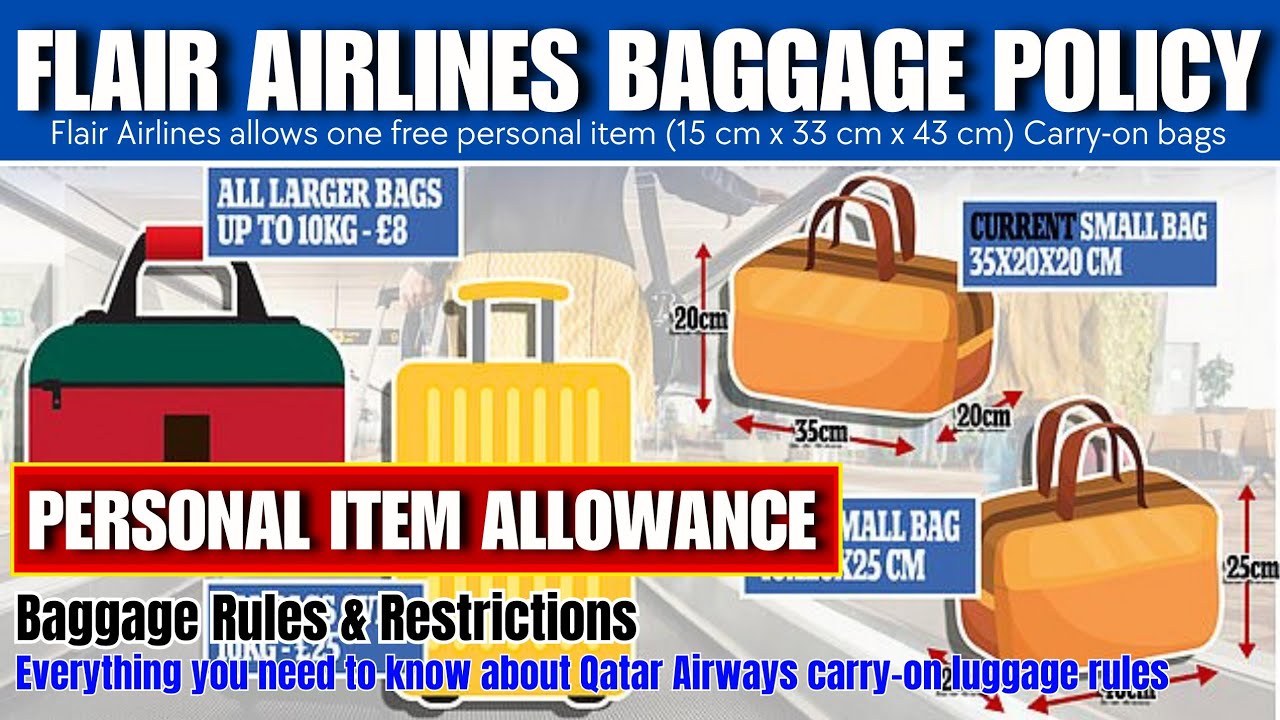 Flair Airlines Baggage Policy l Everything You Need to Know About Their ...