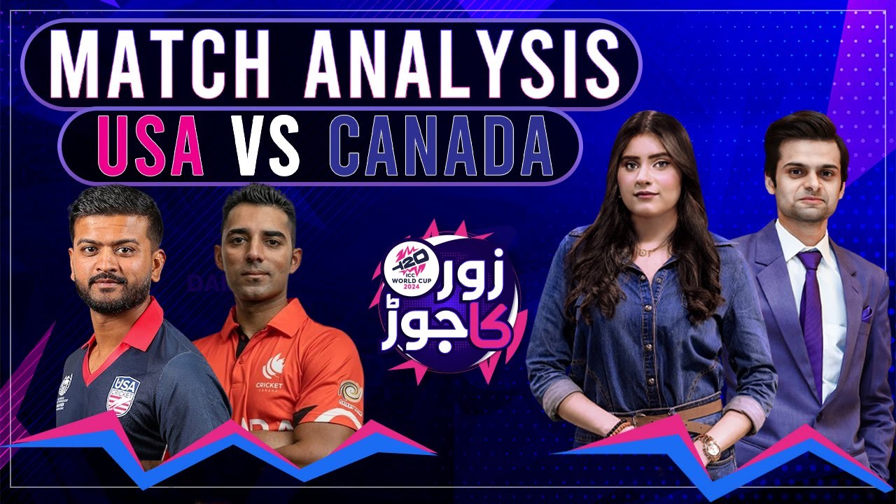USA vs Canada | Match Analysis | Aaron Jones Blasting Batting | Zor ka ...
