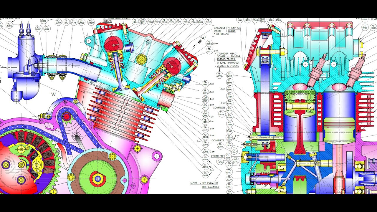 BSA & Triumph E35 engine layout 1971 (Bandit & Fury) - YouTube