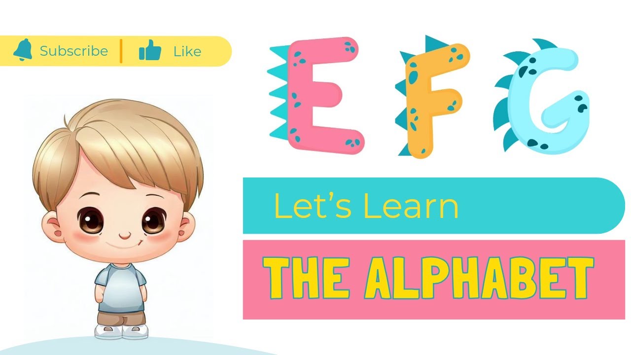 Part 2: Let's Learn "EFGH" /Alphabet Coloring/ English Letters ...