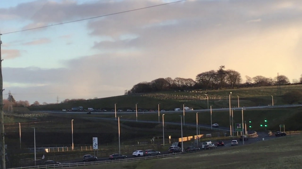 Holdup on the slip road on the Aberdeen Western Peripheral Route (AWPR ...