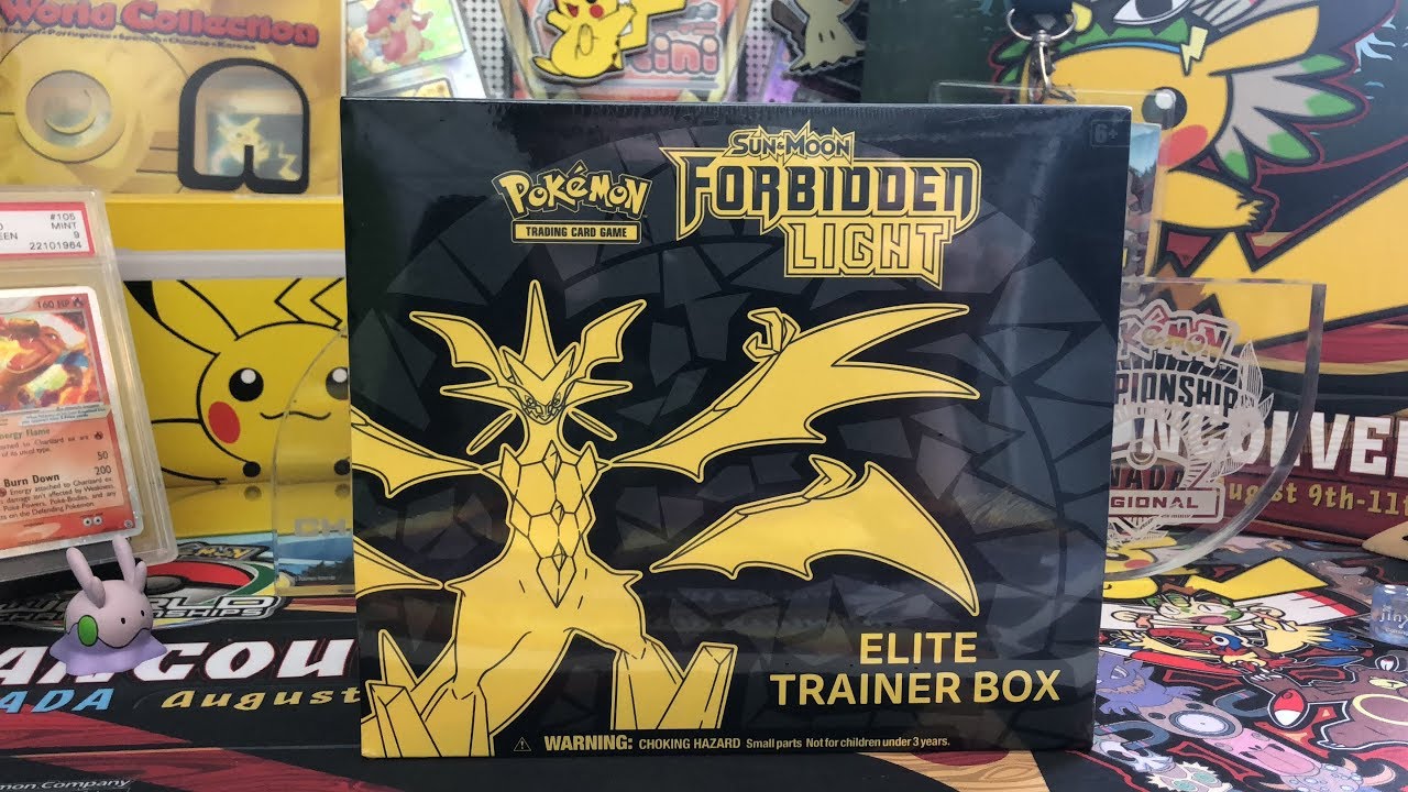 New Pokemon Forbidden Light Elite Trainer Box Opening and Give Away ...