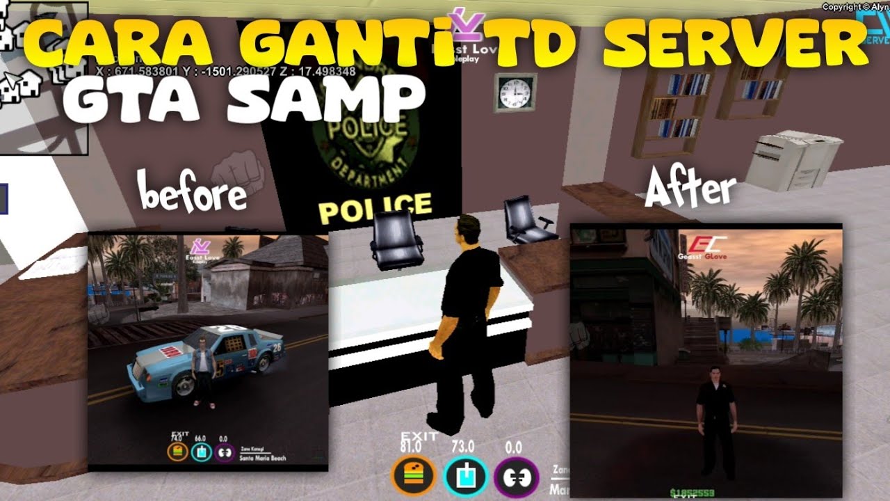 CARA GANTI TD SERVER GTA SAMP #gtasampandroid - YouTube