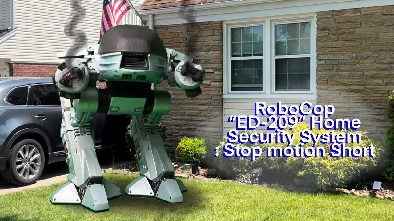 Robocop “ED-209” Home Security System. Stop motion short - YouTube