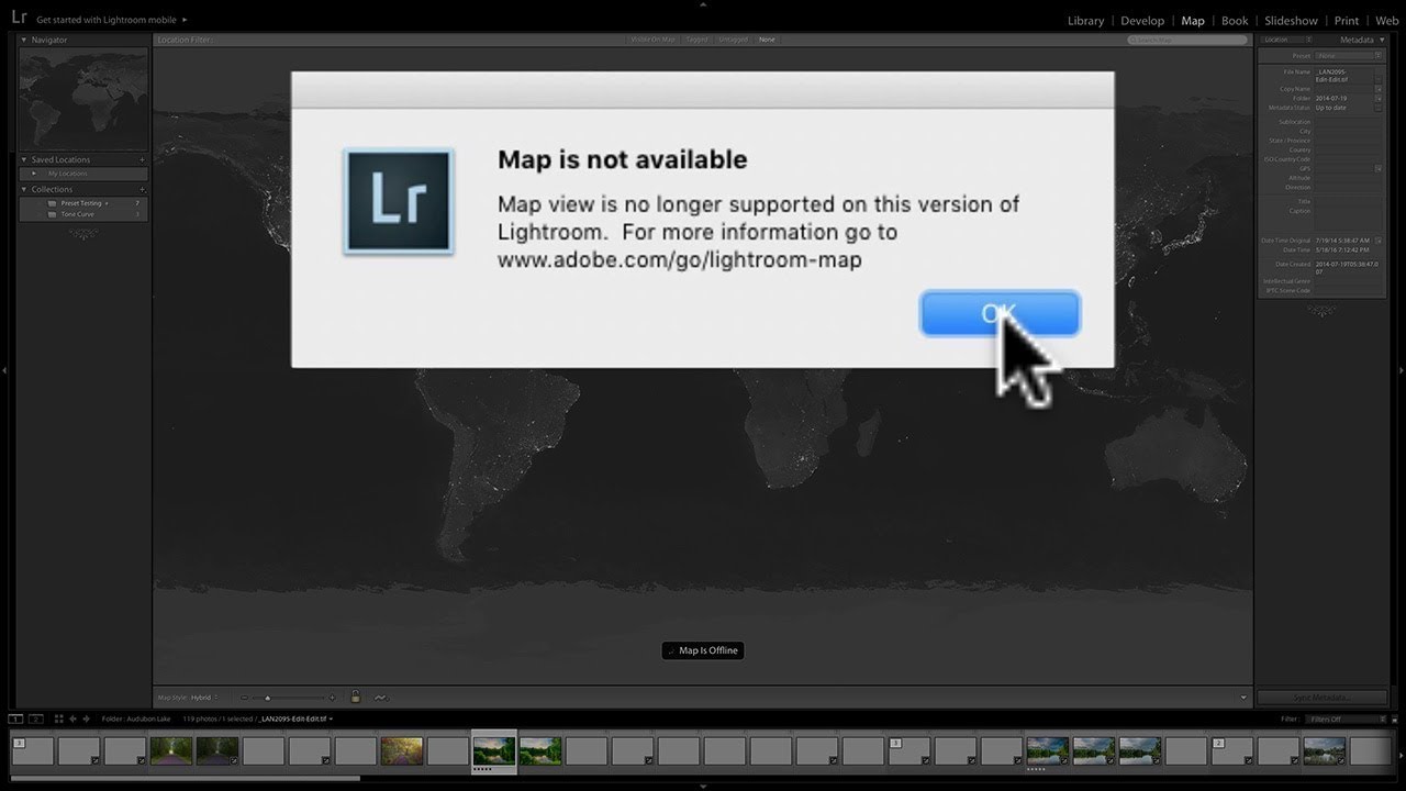 Lightroom Map Module Stop Working? - YouTube