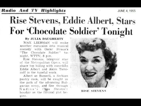 FINALE from "CHOCOLATE SOLDIER" EDDIE ALBERT and RISE STEVENS (NBC-TV ...