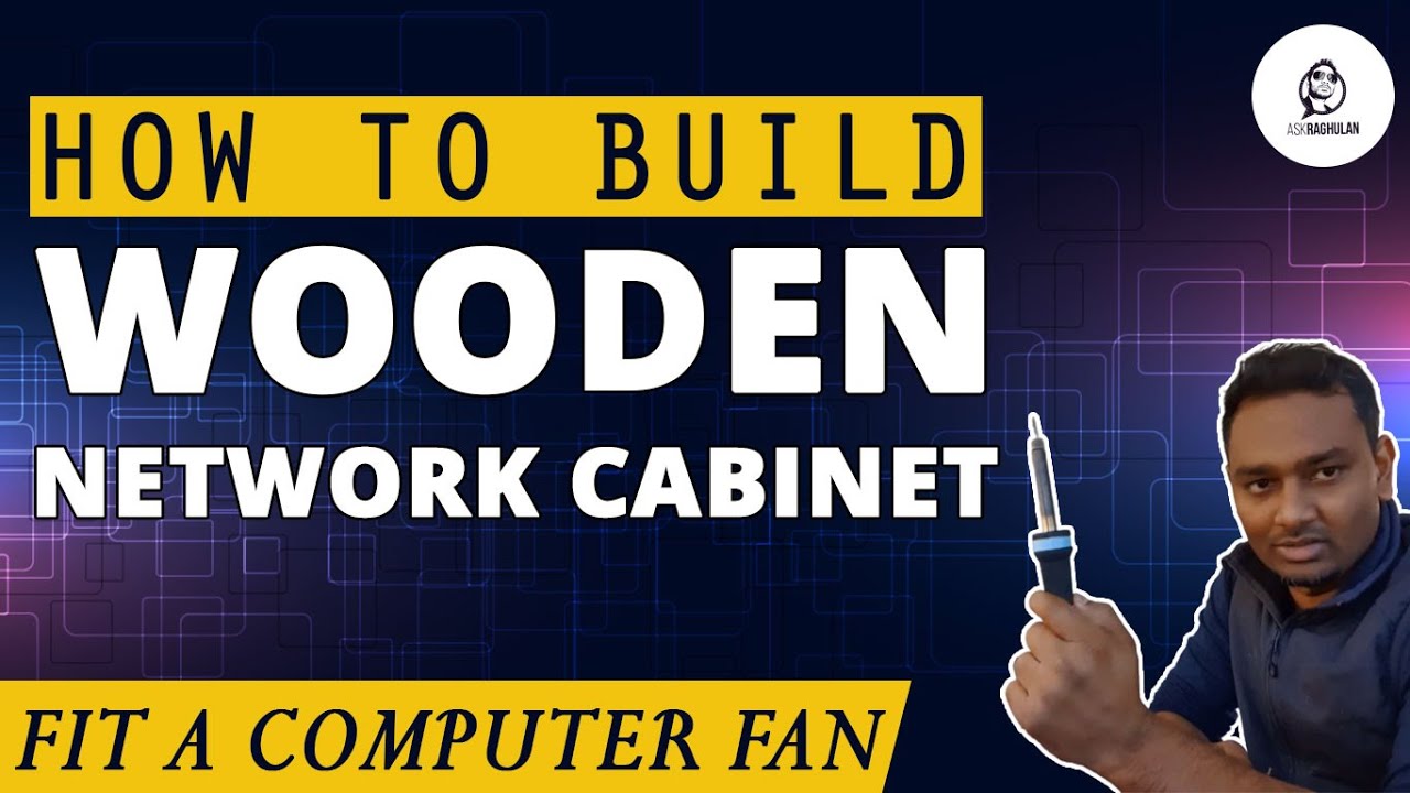 How to Build a Wooden Network Cabinet and Fit a Computer fan - YouTube