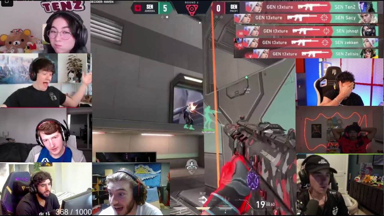 Valorant pros/streamers reacts to Gen Texture's ACE on ICEBOX against ...