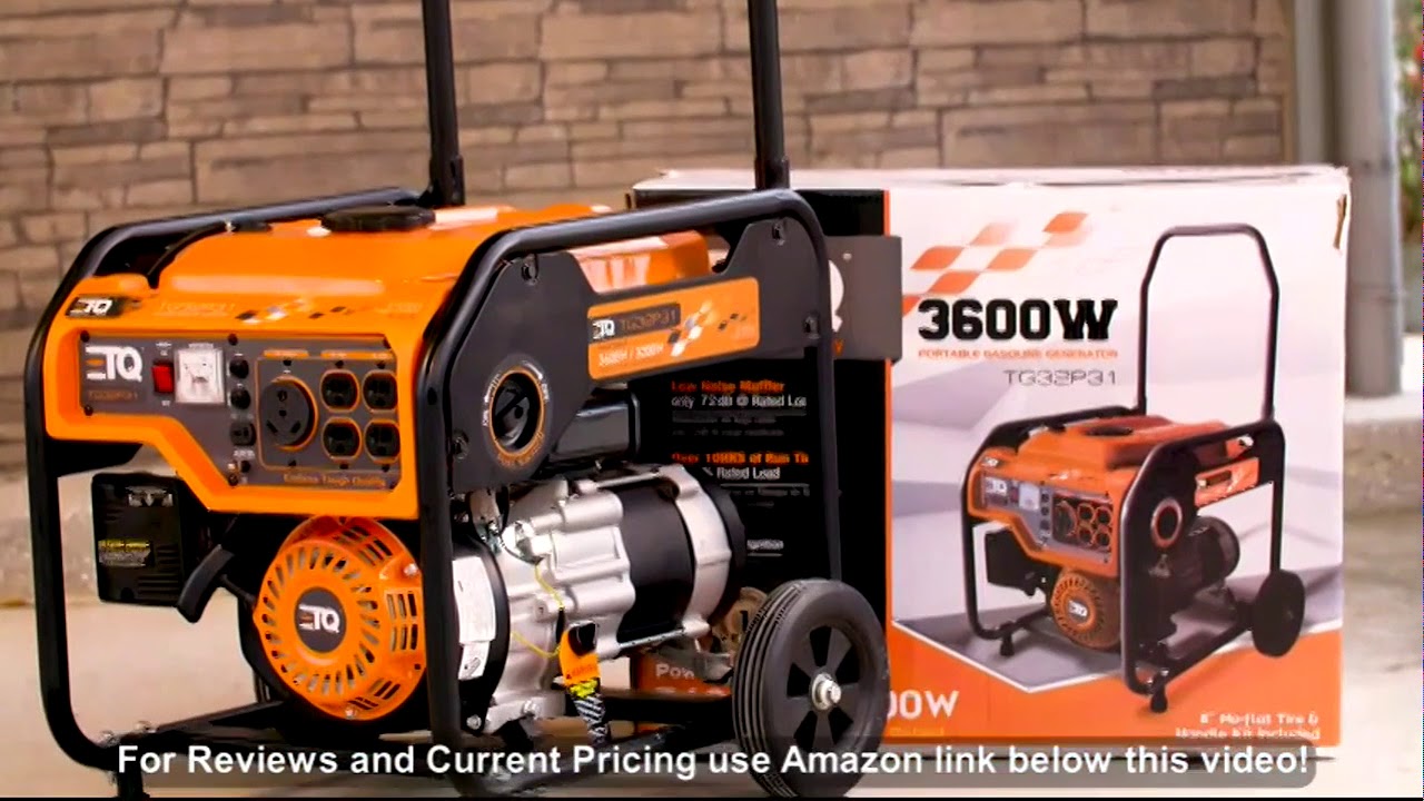 Etq TG32P31/TG32P31DF Tough Quality 3600-Watt Gas Powered Generator ...