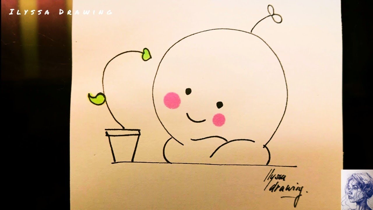 Cute and Easy Little drawing to do during class when you're bored ...