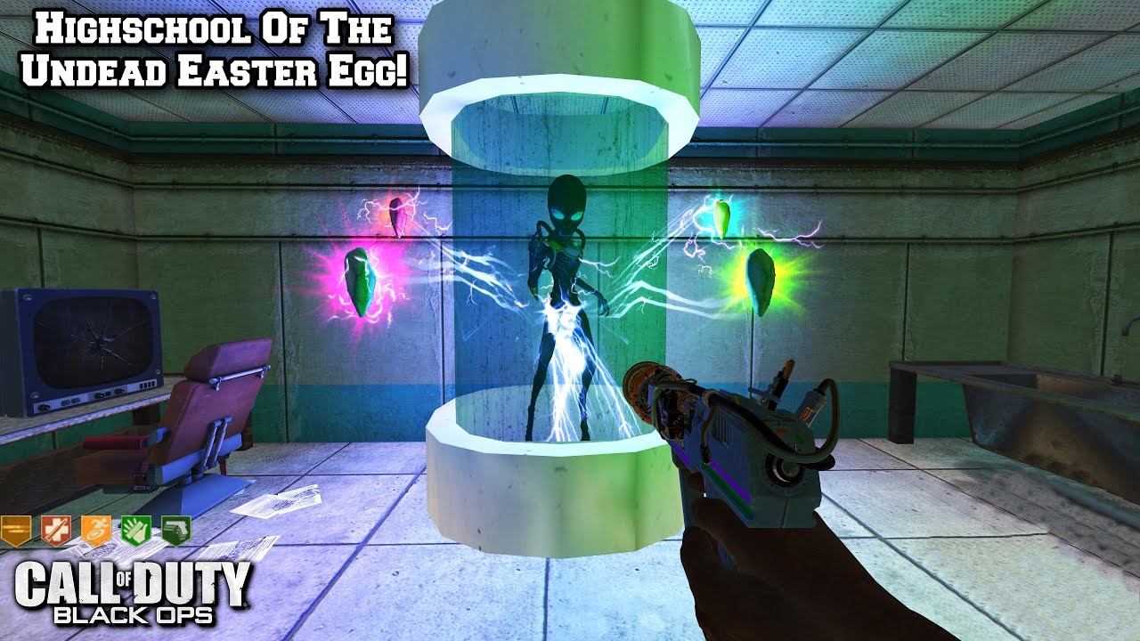 Bo1 Newly Updated Custom Zombies Highschool Of The Undead | Alien ...