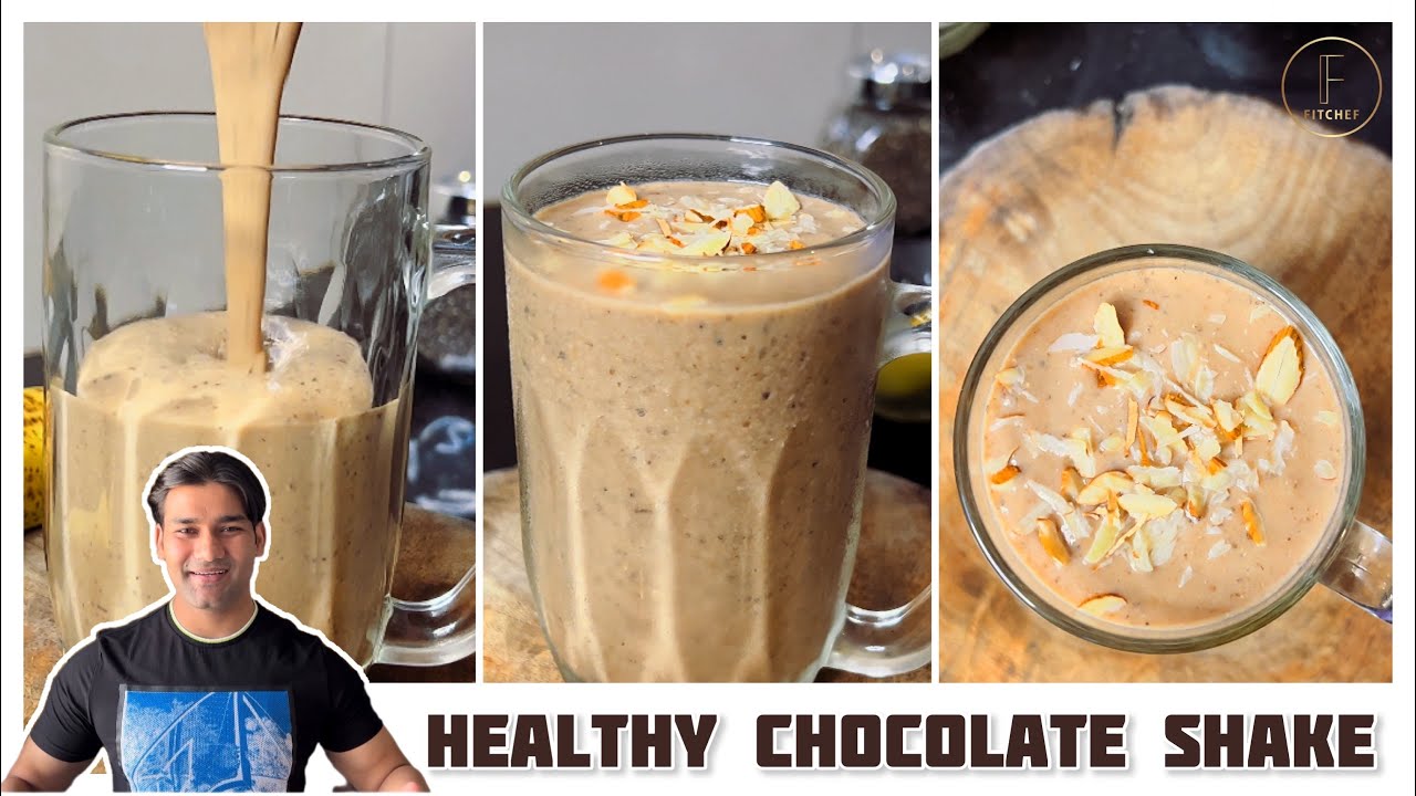 Thick & Creamy Healthiest Chocolate Shake Recipe | high protein | vegan ...