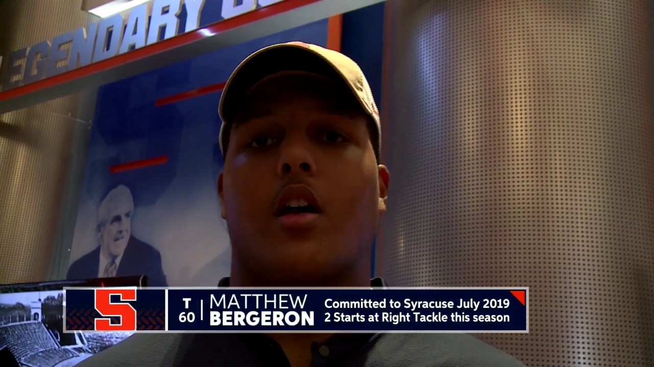 Syracuse Offensive Lineman Matthew Bergeron's Journey to Central New ...