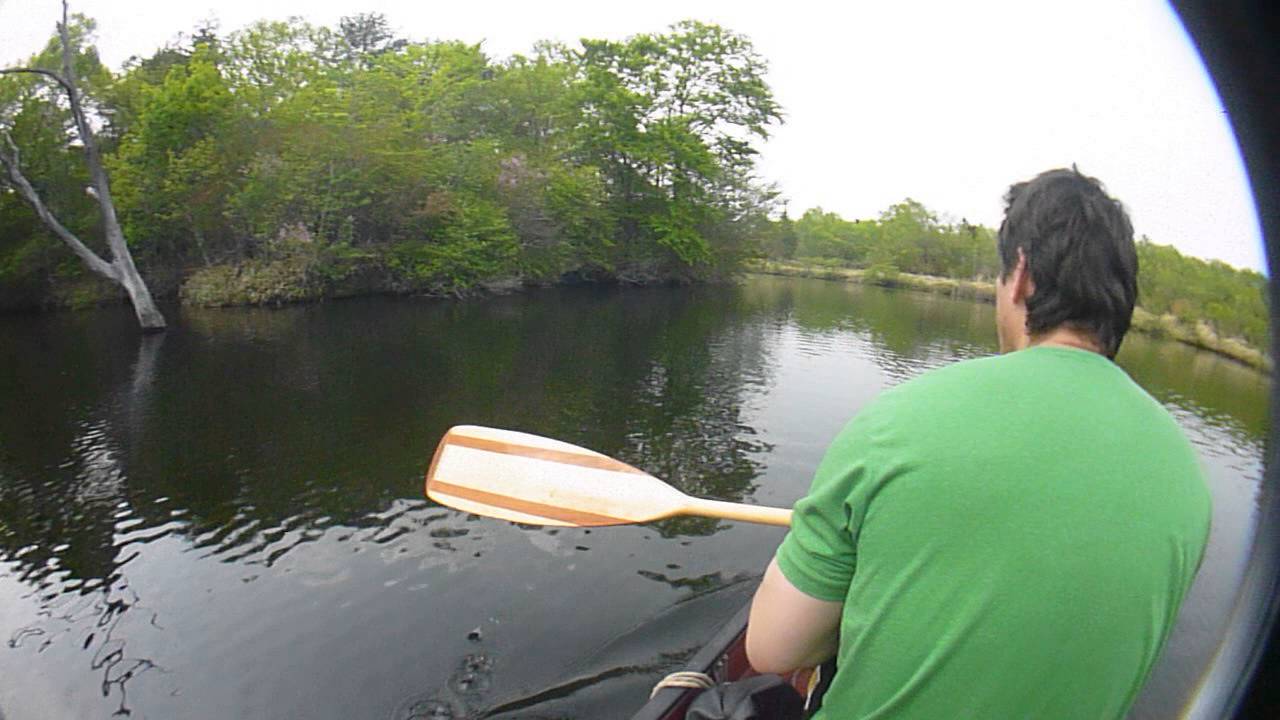 Coleman outback 16 canoeing Happo lake nature tour Takahara Mt - YouTube