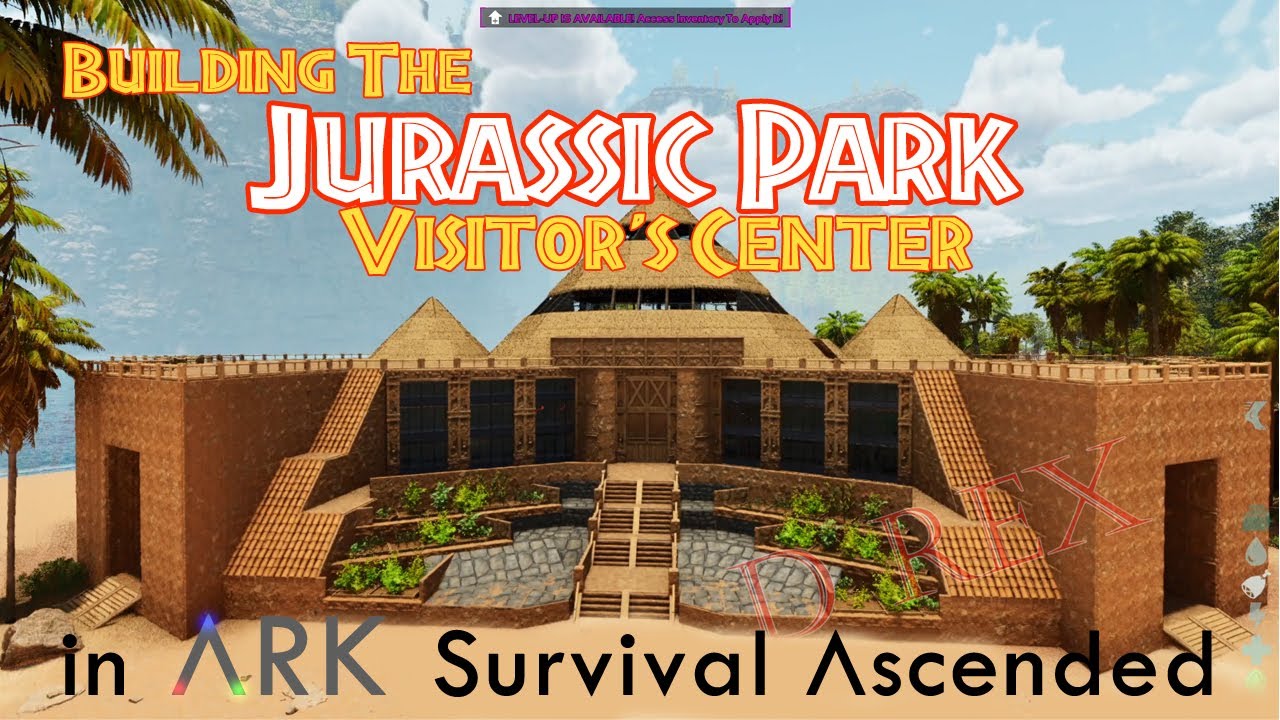 Building the Jurassic Park Visitor's Center in Ark Survival Ascended ...