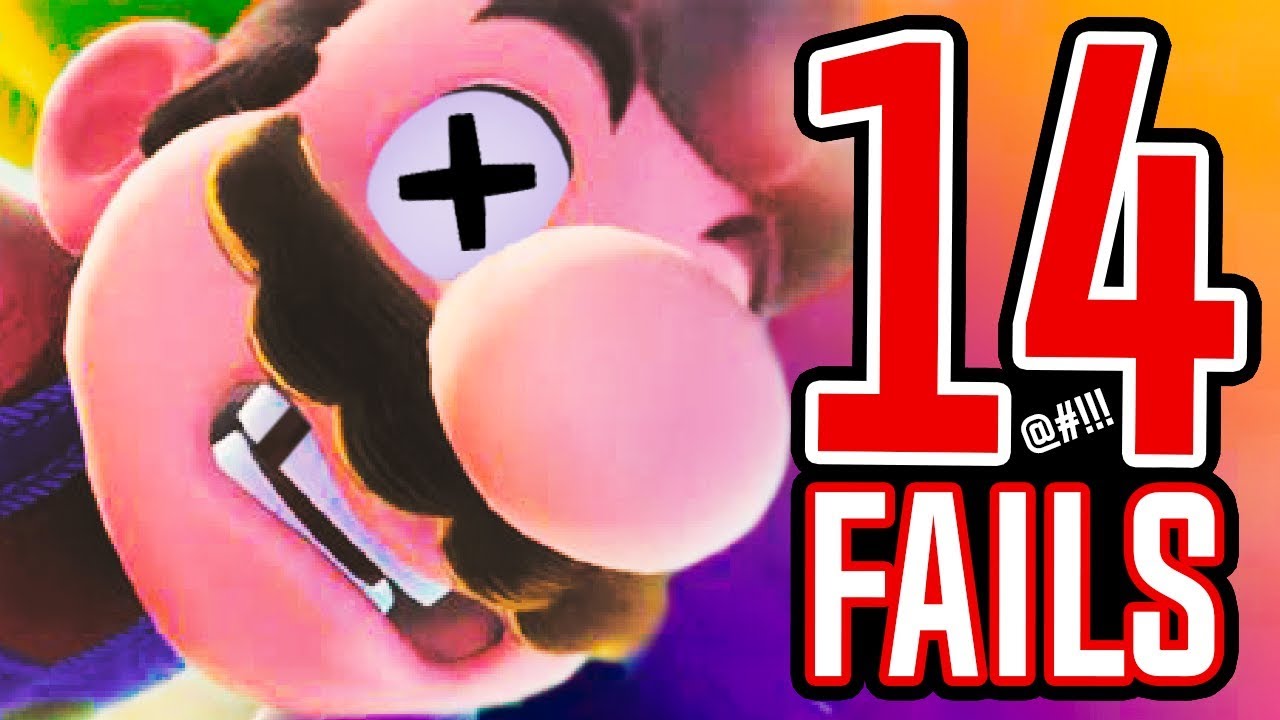 14 FAILS dans SUPER MARIO ODYSSEY - YouTube