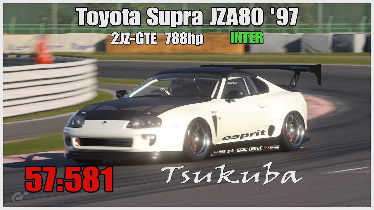 -Time Attack Tsukuba vol.2- Toyota Supra RZ JZA80 '97 2JZ-GTE sound on ...
