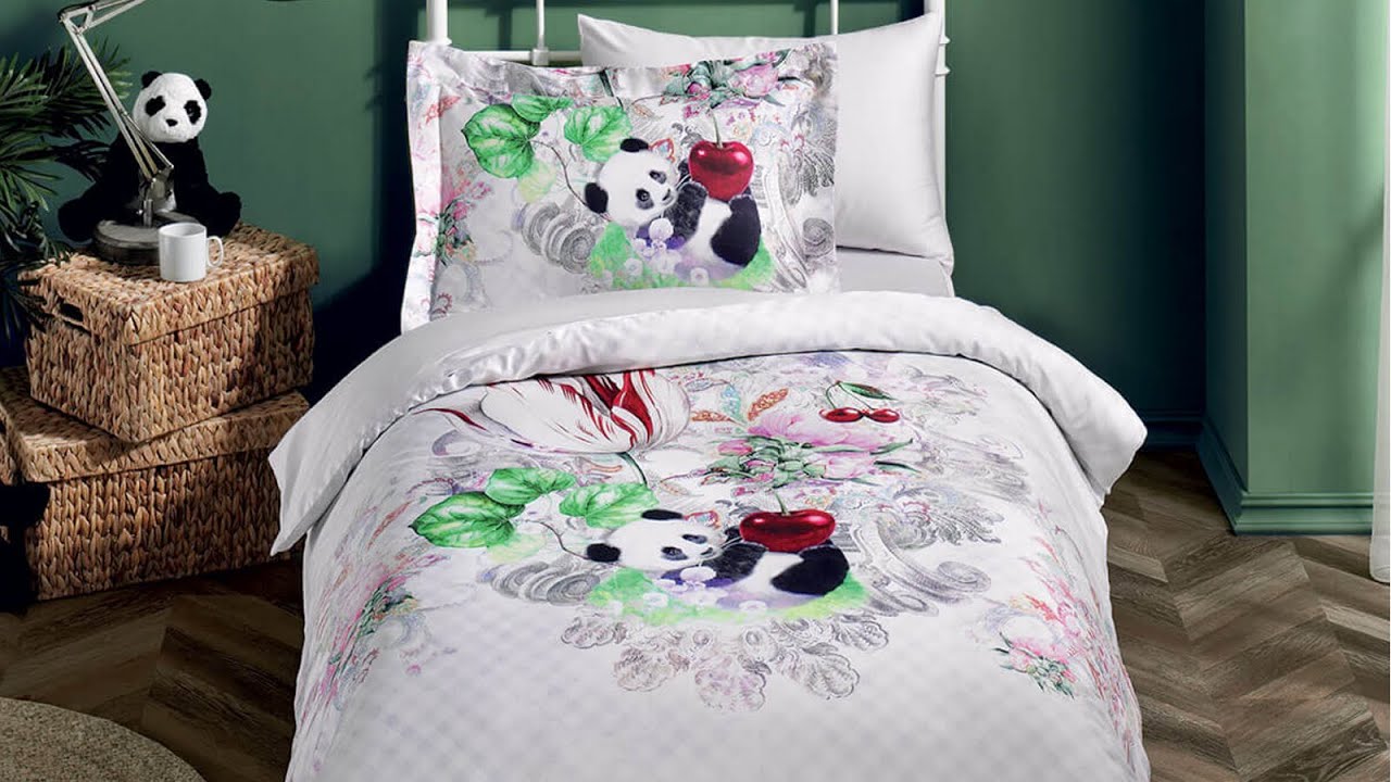 «Panda» deluxe (Tivolyo Home) Постельное Белье Турция - YouTube