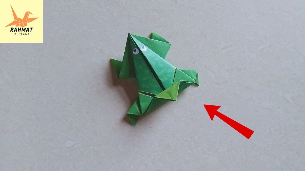 cara membuat kodok yang bisa lompat dari kertas origami , cara membuat ...