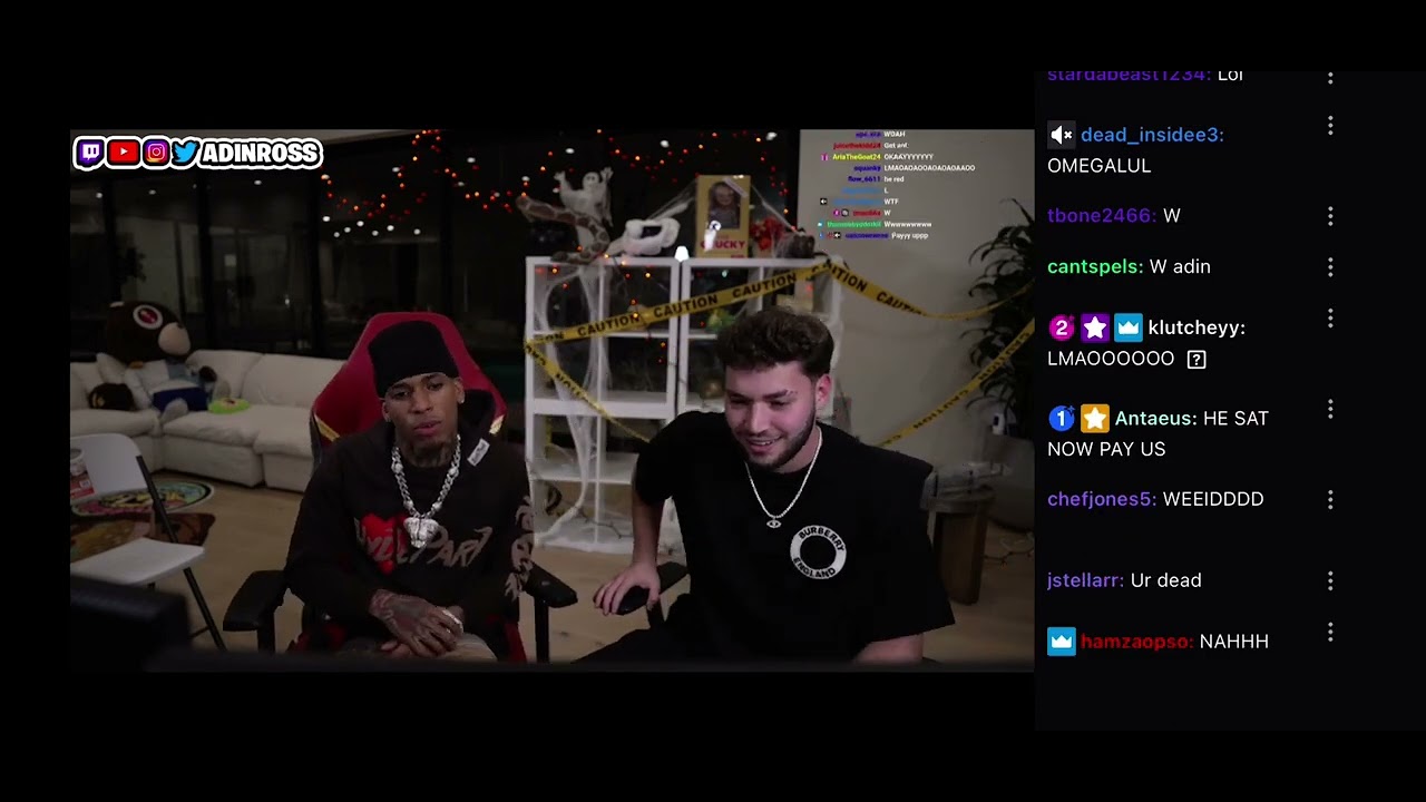 NLE Choppa pressing Adin Ross - YouTube