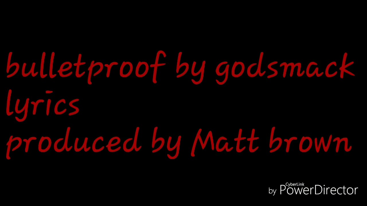 Bulletproof by godsmack lyrics - YouTube