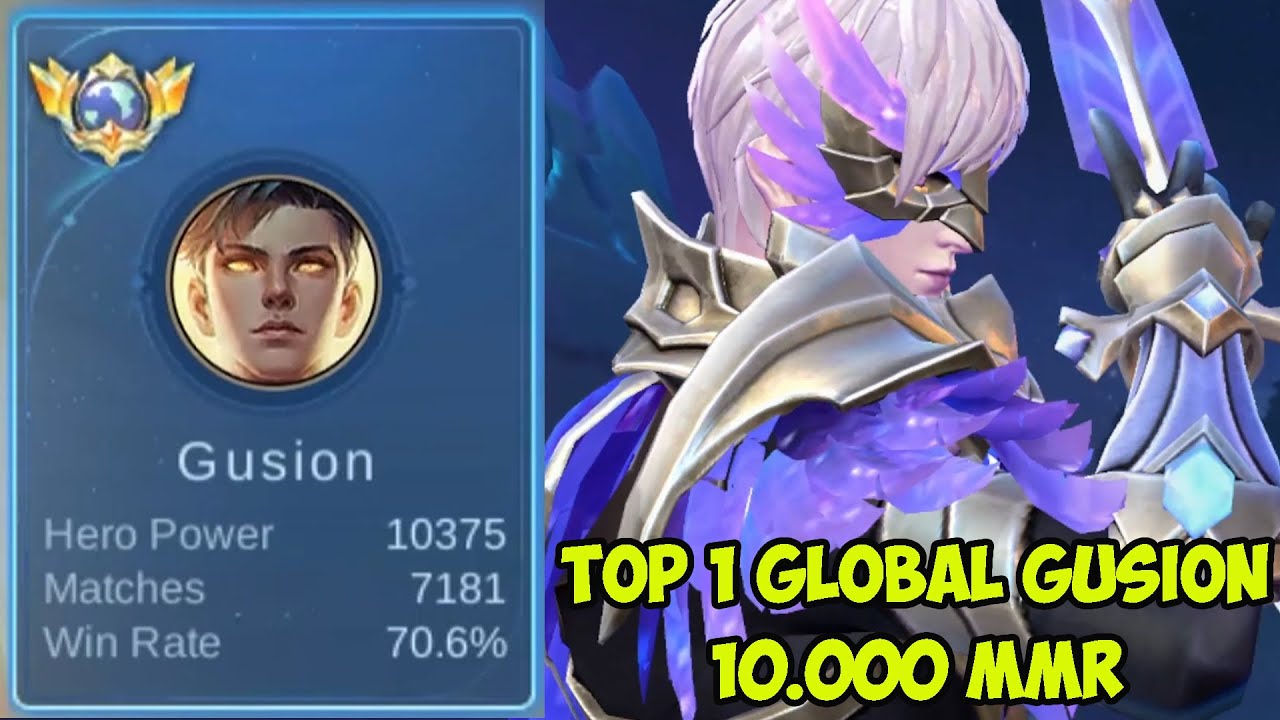 META GUSION HYPER DARI TOP 1 GLOBAL GUSION 10.000 MMR SANGGUP KILL ...