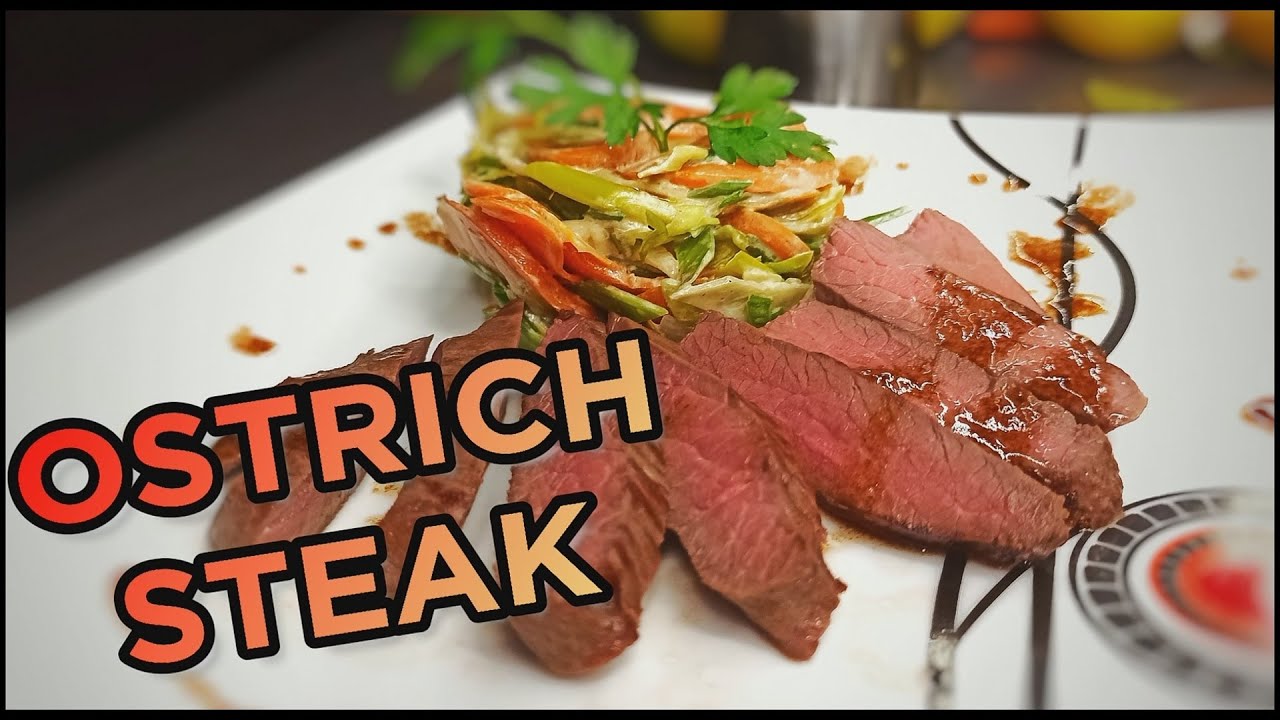 🇦🇺 [ OSTRICH STEAK made easy ] [ How to make juicy and tender ostrich ...