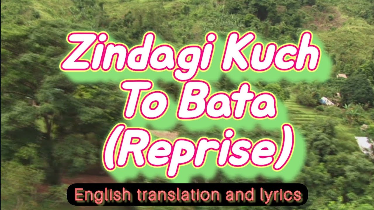 Zindagi-Kuch To Bata-Reprise , Jubin Nautiyal cover Imtiyaz Talkhani ...