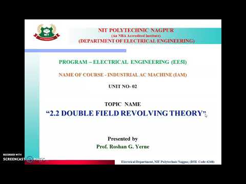 EE5I-IAM-2.2 DOUBLE FIELD REVOLVING THEORY - YouTube