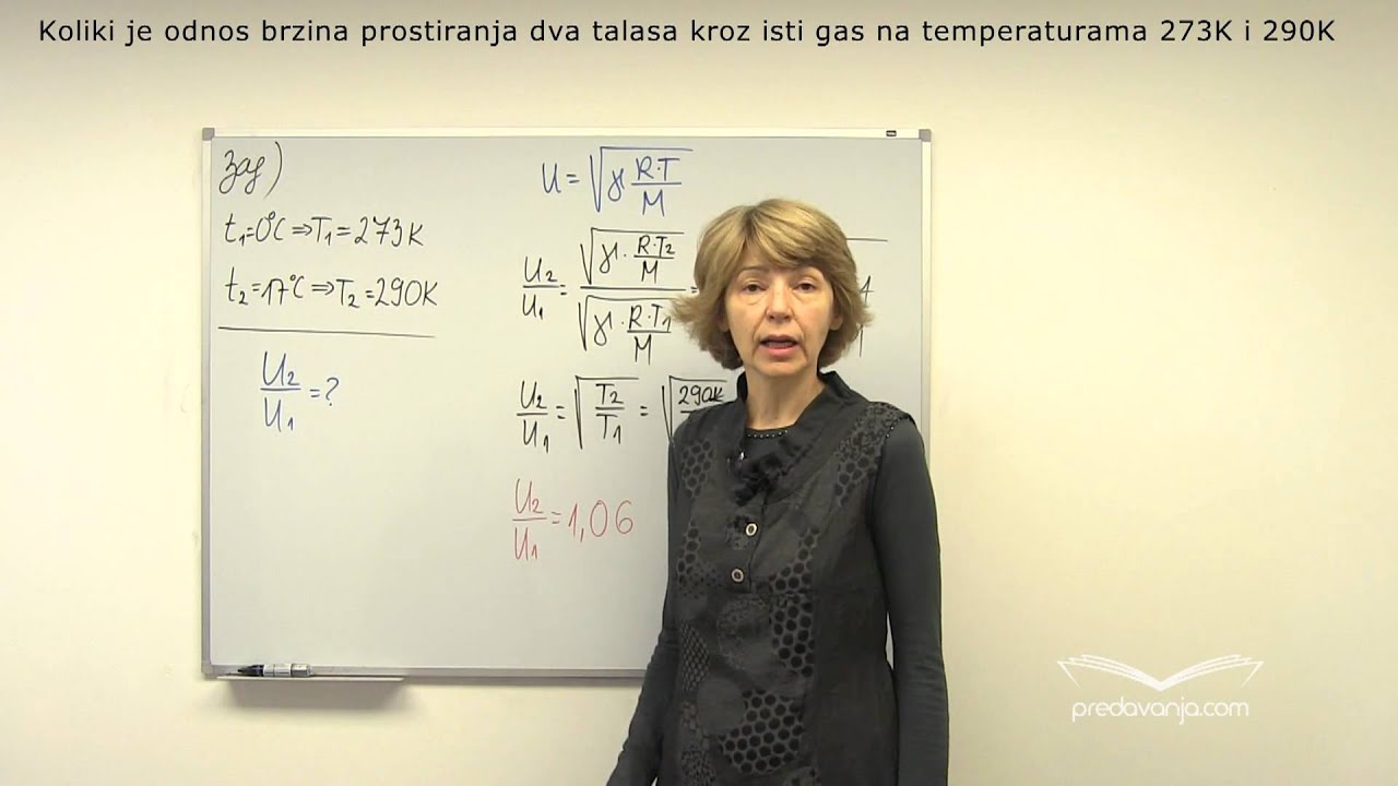 Rešavanje zadataka u vezi sa brzinom talasa - Fizika III - YouTube