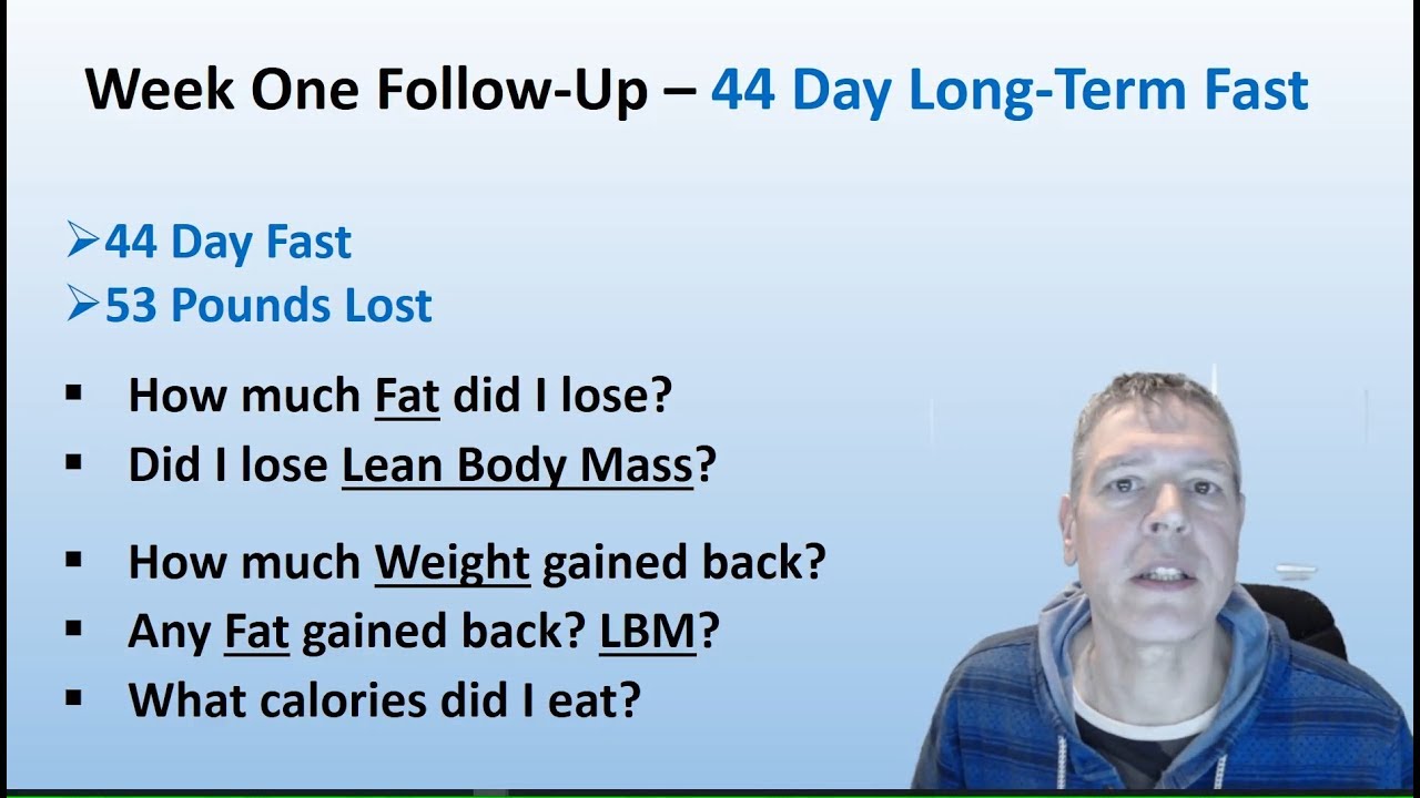 Six-Week Fast - One Week Follow Up & Body Composition Analysis - YouTube