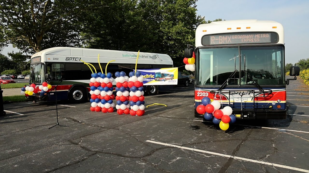 Gary Public Transportation Corporation electric bus unveiling - YouTube