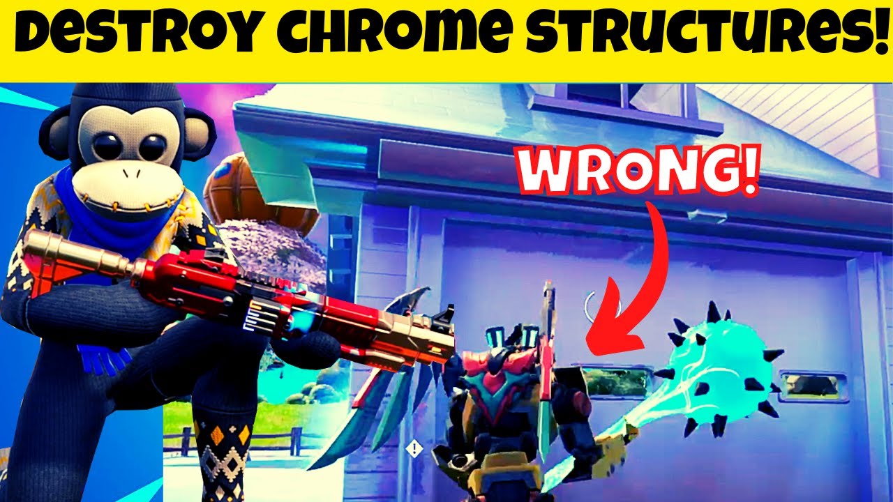 Destroy Chrome Structures Fortnite Chapter 3 Season 4 Week 3 Challenges ...