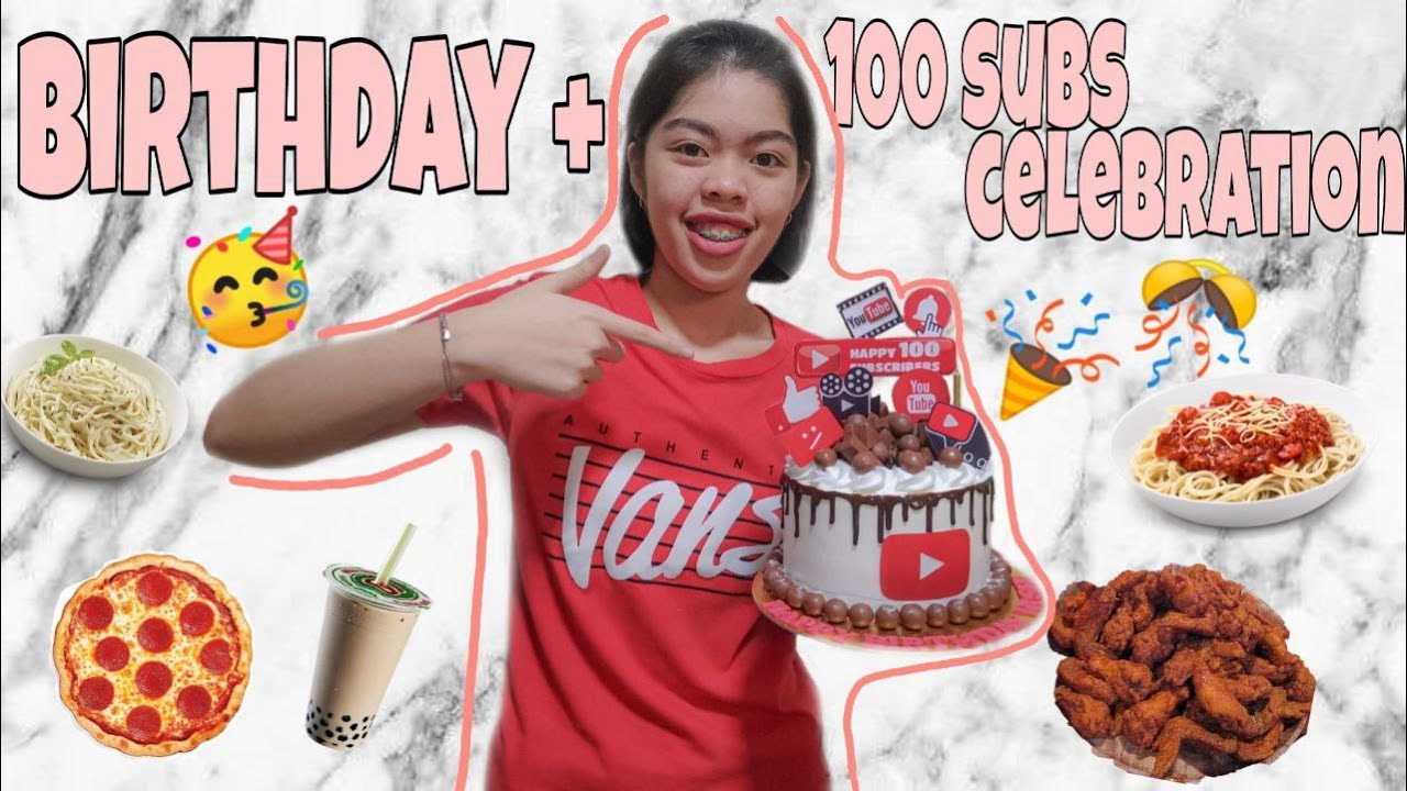 MY BIRTHDAY + 100 SUBS CELEBRATION! // SURPRISE! - YouTube