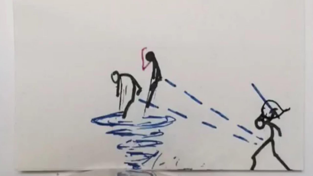 FlipBook Animation Magician VS Warrior Stickman Fight - YouTube