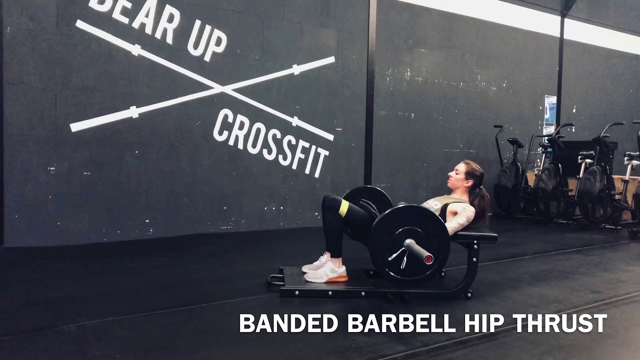 Banded Barbell Hip Thrust - YouTube