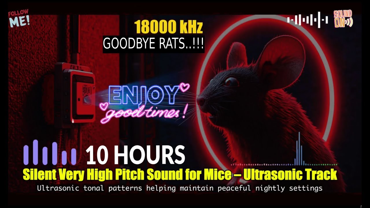 🔊🐭 Silent Very High Pitch Sound for Mice – Ultrasonic Track ...