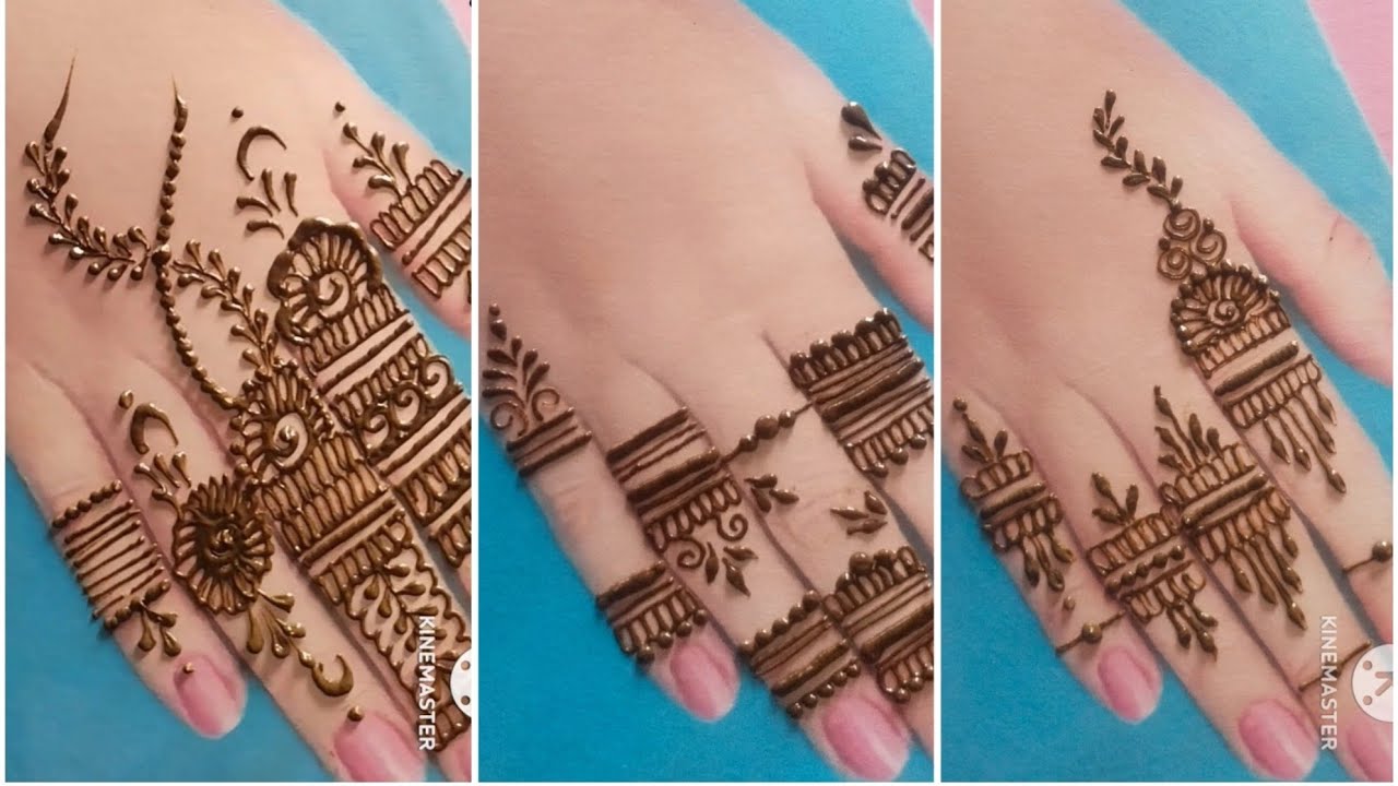 Finger mehndi design | Aesthetic henna mehndi design | Fingers mehndi ...